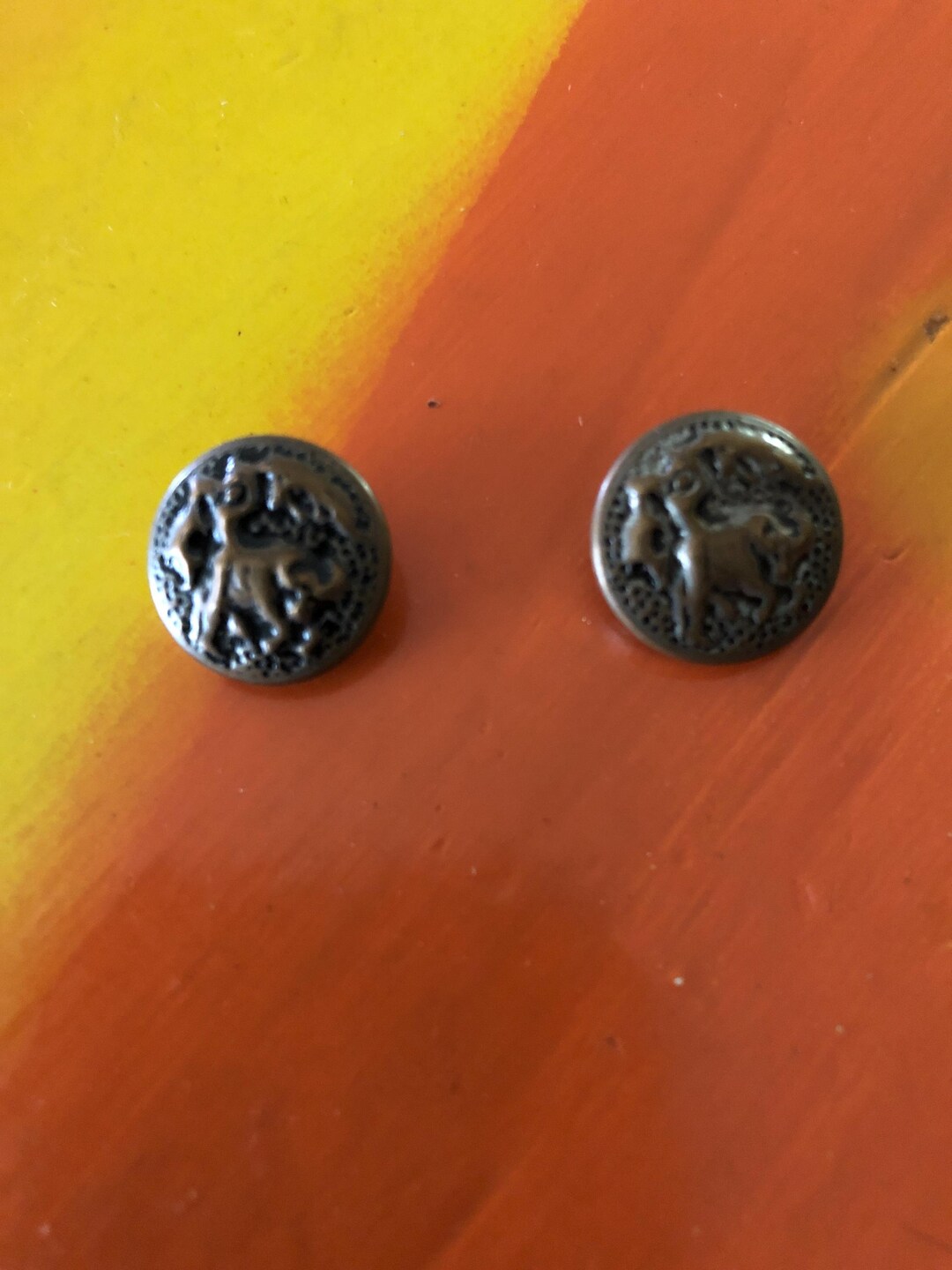 Brass Bull Buttons - Etsy