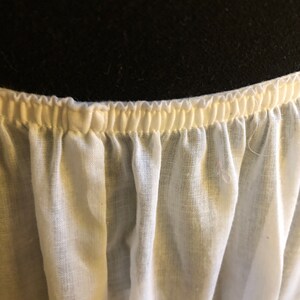 1970s Long White Half Slip With Eyelet Flounce - Etsy
