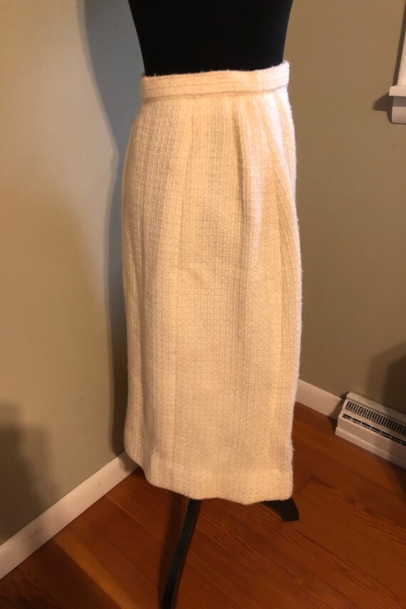 1960s Jablow Originals textured weave wool winter whi… - Gem