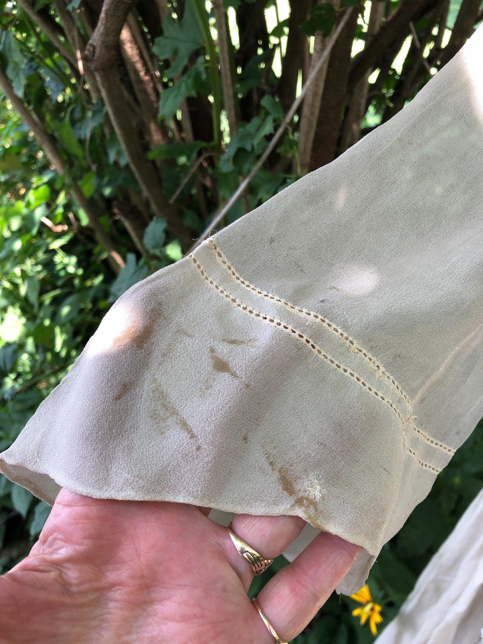 Late 1910s/1920s Putty Silk Crepe Dress With Beaded Detailing - Etsy