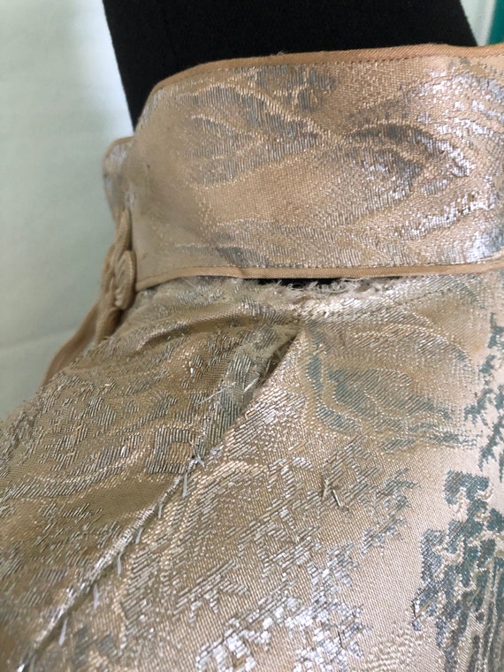1940s Japanese silver thread brocade jacket - Gem