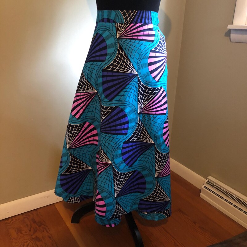 African Print Skirt - Etsy