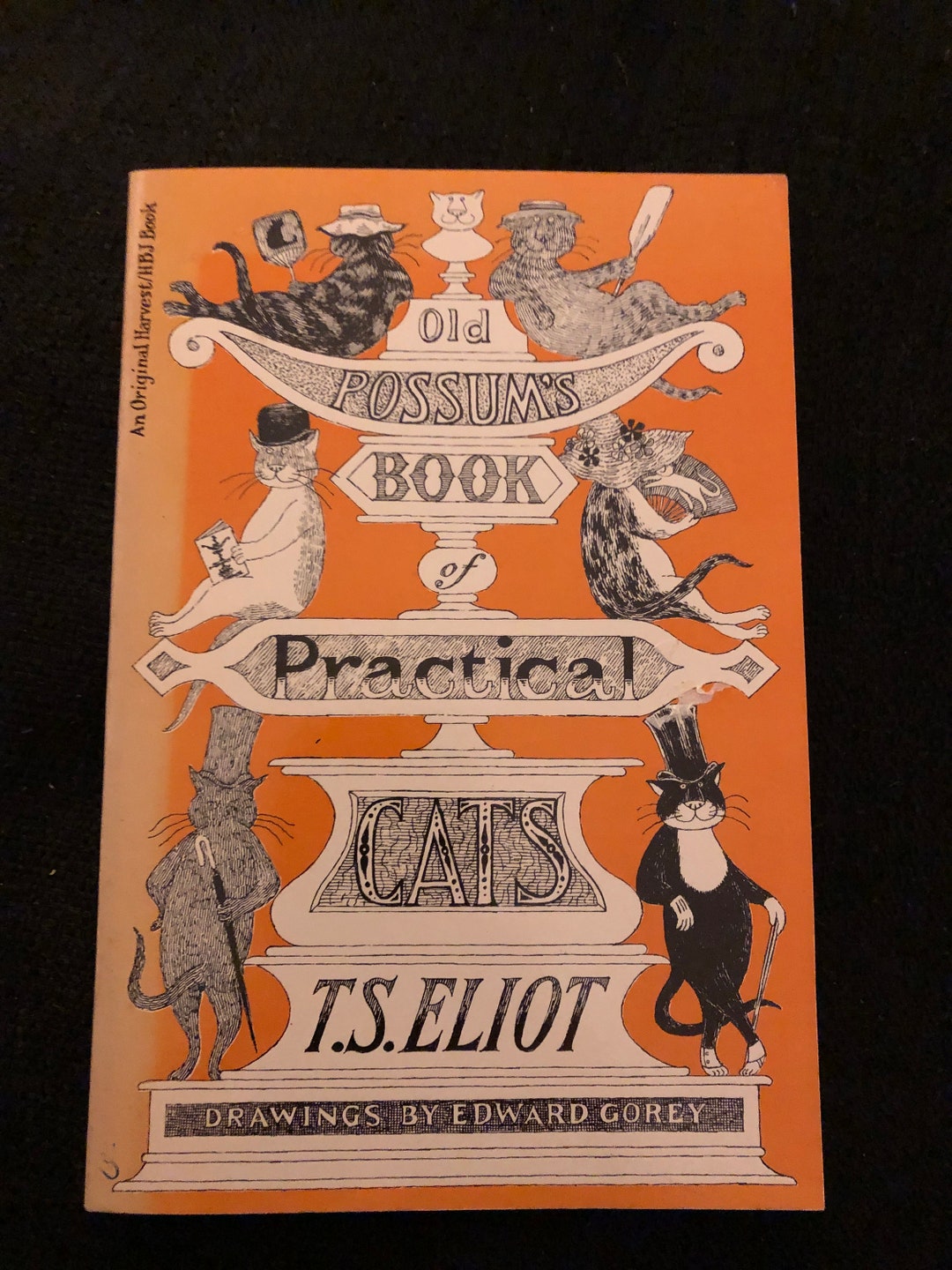 1983 Old Possums Book of Practical Cats TS Eliot Edward Gorey. Harcourt ...