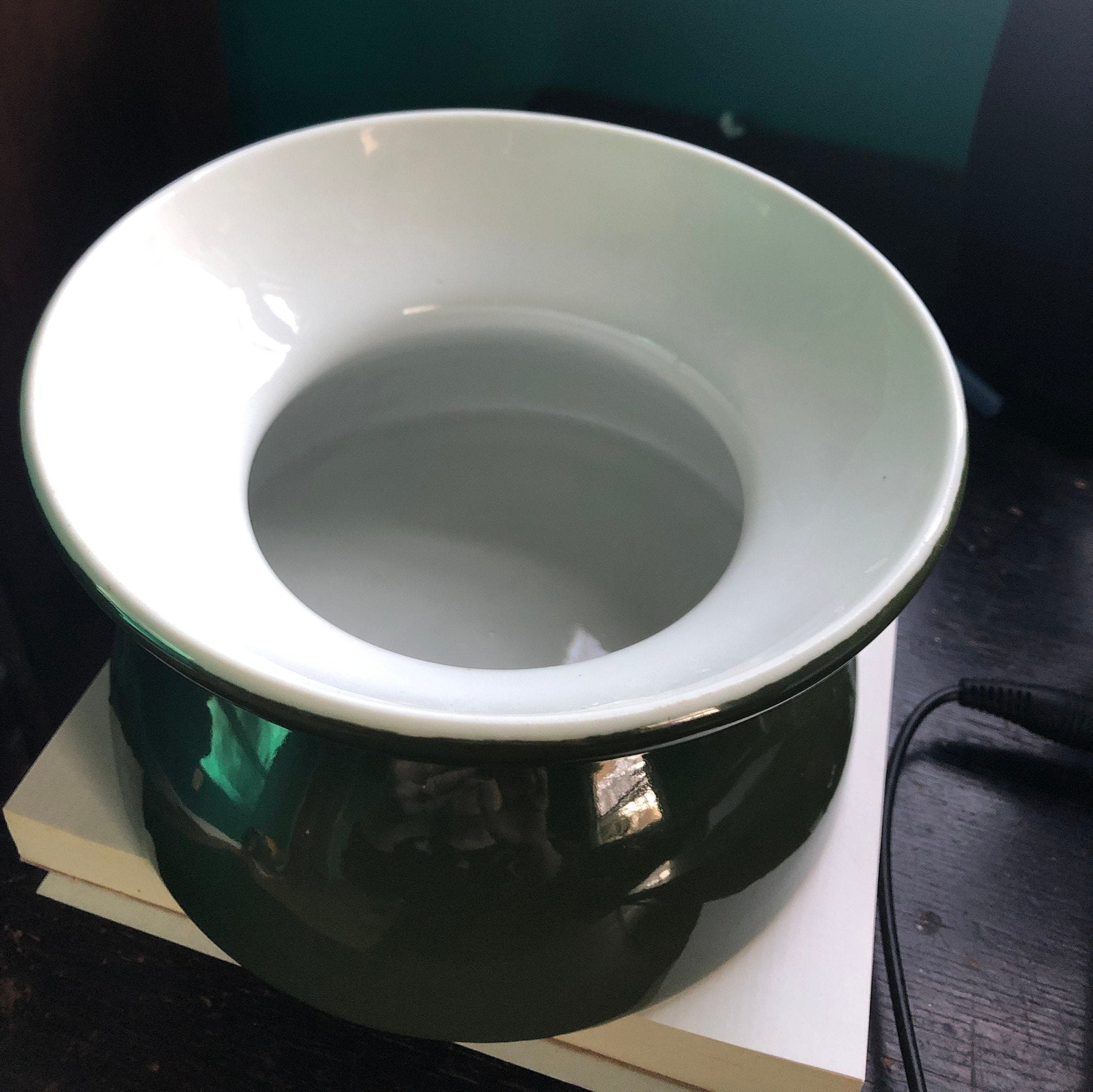 1960s olive green Hall's cuspidor / spittoon | Etsy