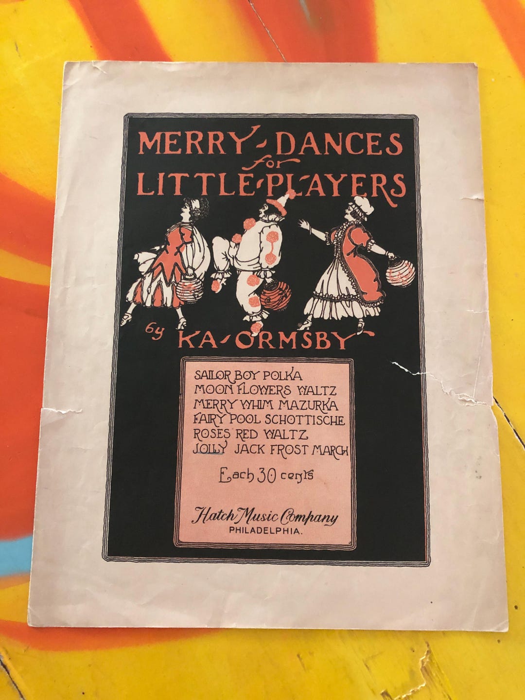 1914 Merry Dances for Little Players Sheet Music Ka Ormsby Hatch Music ...