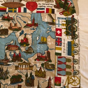 1960s German Made Map of Europe Tablecloth - Etsy