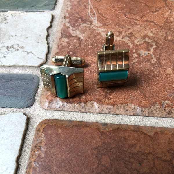 Green Cufflinks - Etsy