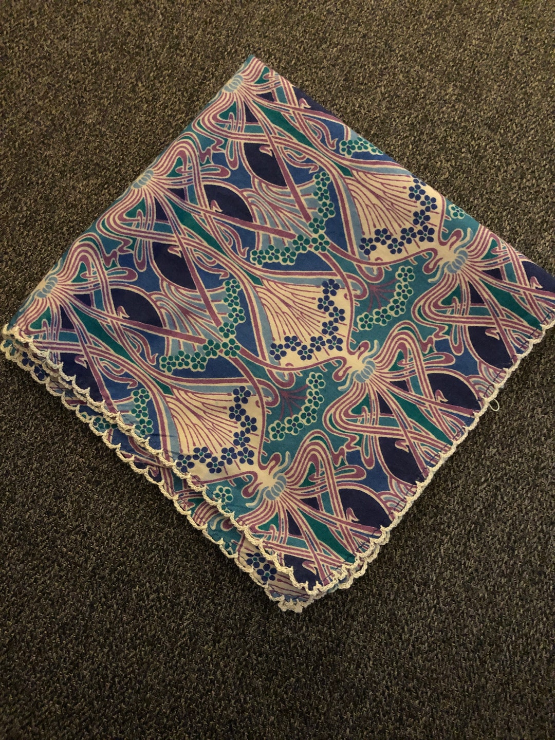 Liberty Art Nouveau Pattern Handkerchief - Etsy