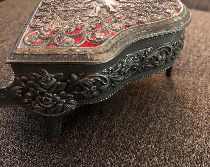 1960s Japanese Romantic Filigree Piano Musical Jewelry Box - Etsy