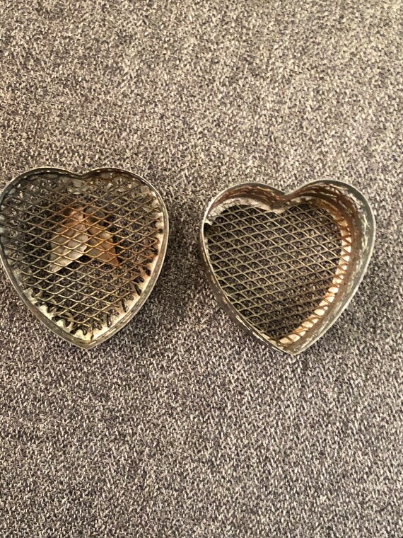 Small metal mesh heart shape box - Gem