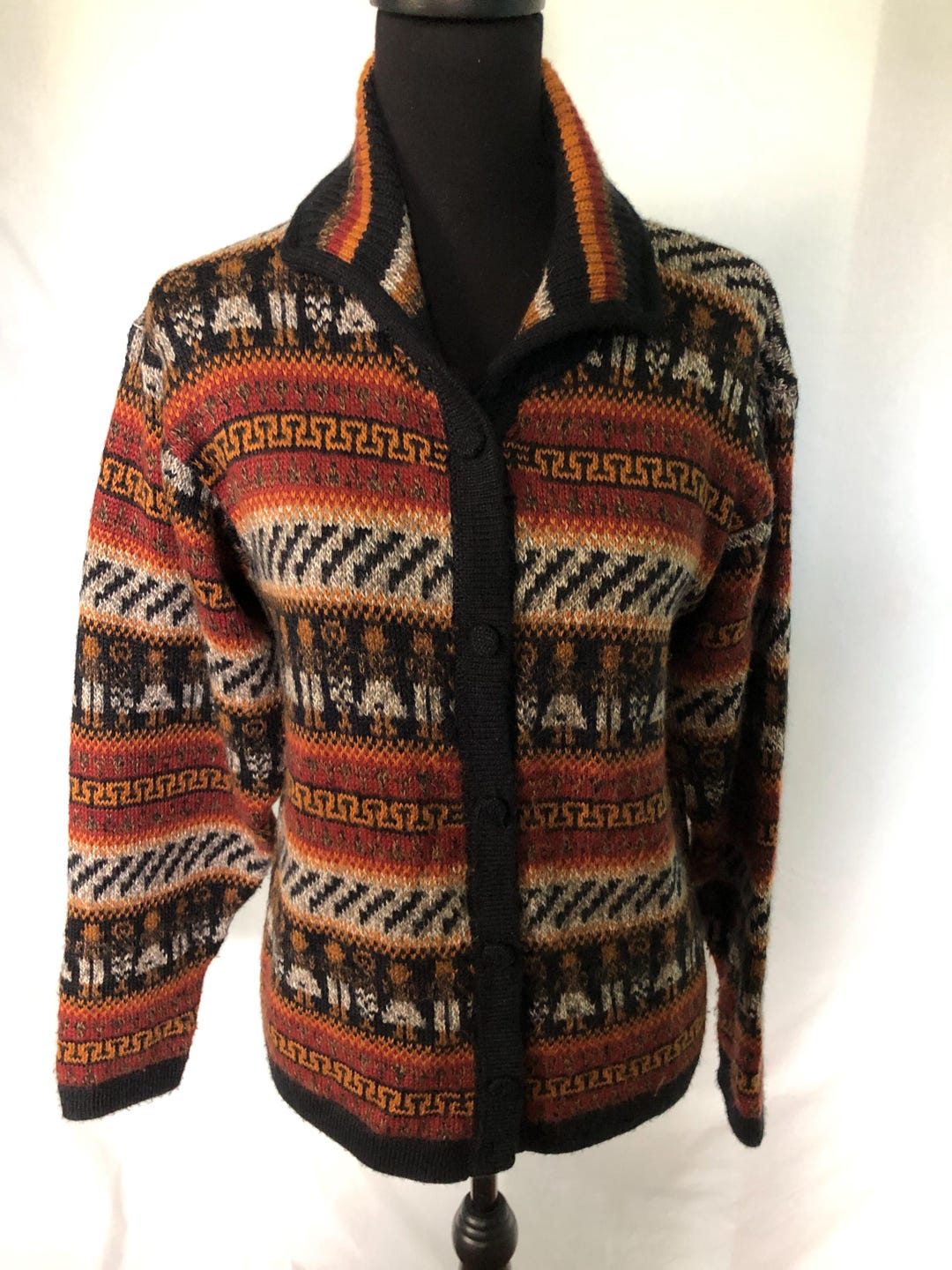 1970s Peruvian Cardigan - Etsy