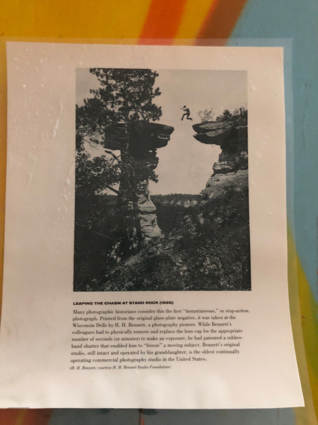 Laminated Photo leaping the Chasm at Stand Rock - Etsy