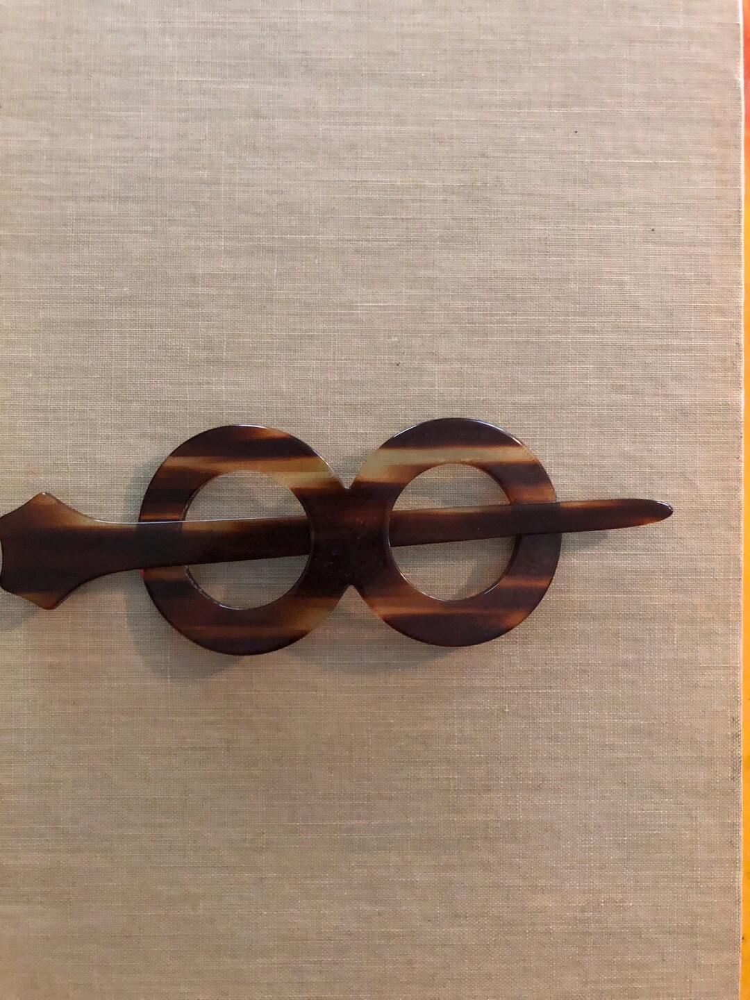 1960s Faux Double Ring Tortoise Shell Hair Clasp - Etsy