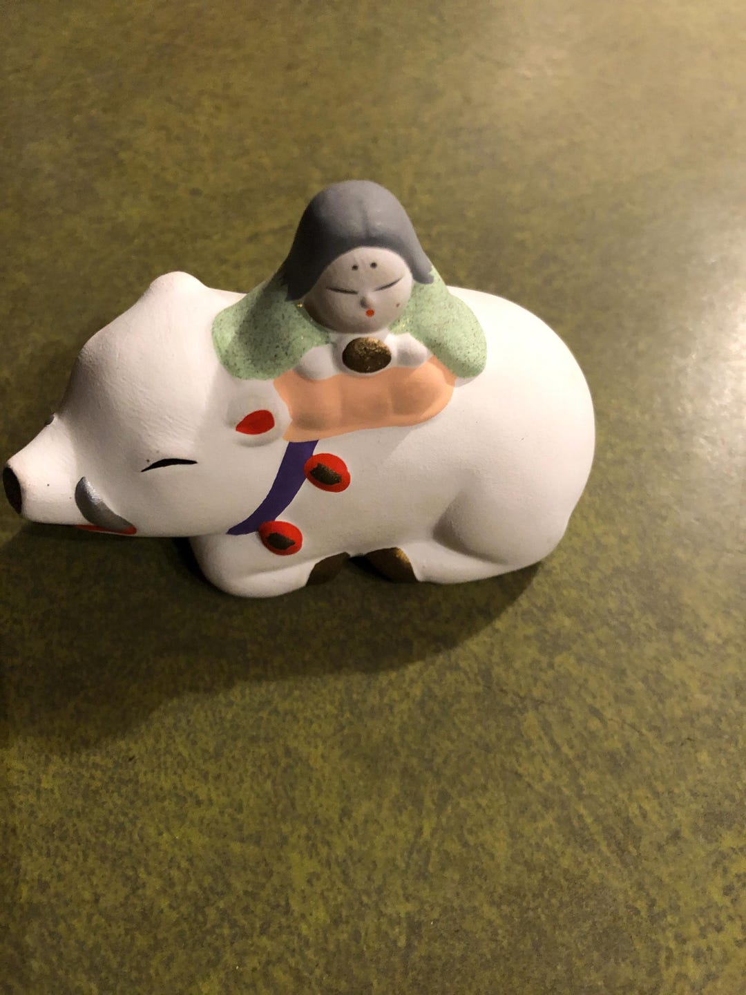 Small Japanese White Ceramic Pig Rattle - Etsy