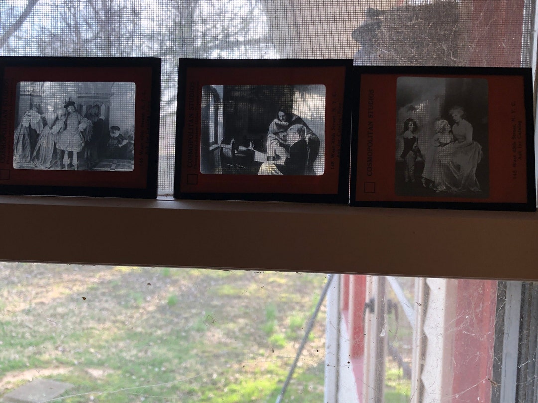 3 Magic Lantern Art Slides - Etsy