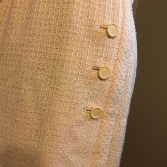 1960s Jablow Originals textured weave wool winter whi… - Gem