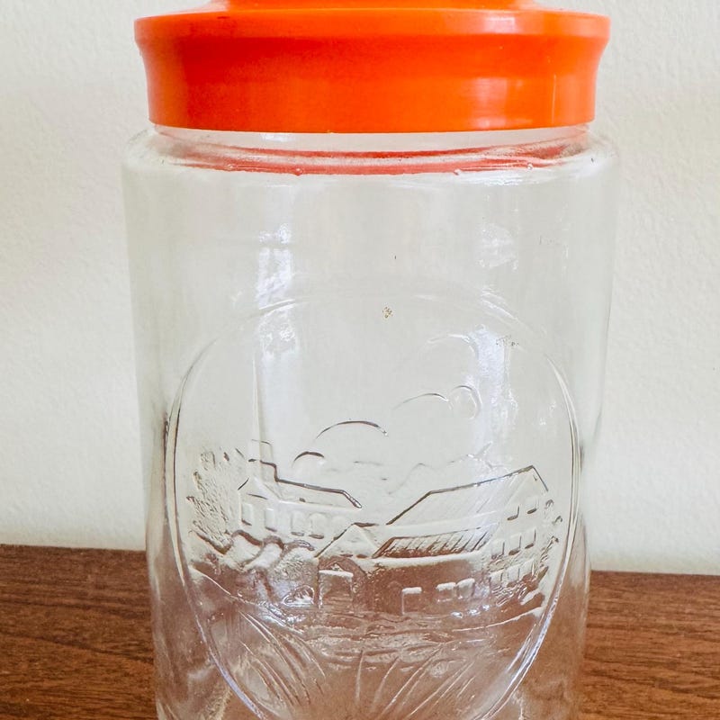 Vintage Glass Tang Jar - Etsy