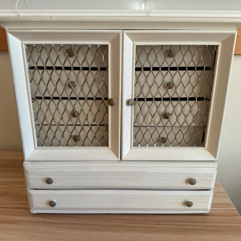 White Jewelry Box - Etsy