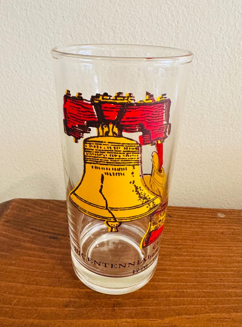 Vintage Bicentennial Philadelphia Liberty Bell Glass - Etsy