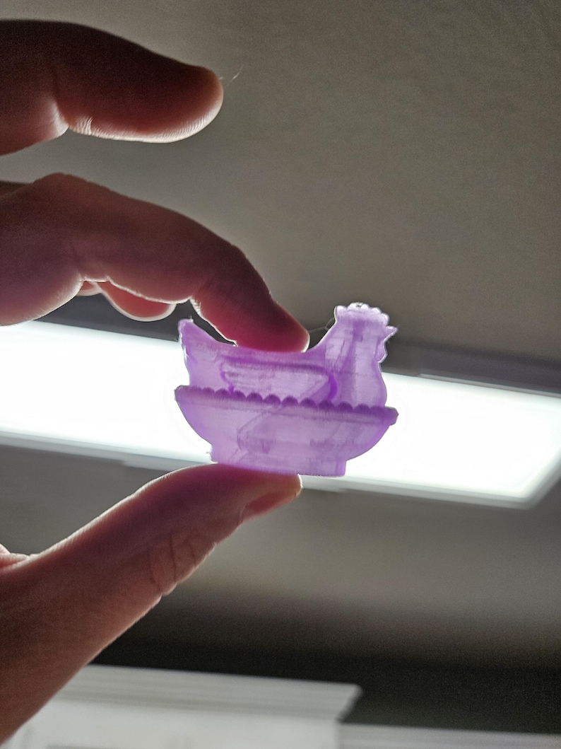 3D Printed Nesting Figurine | Farmhouse | Hen on Nest Collectible ...