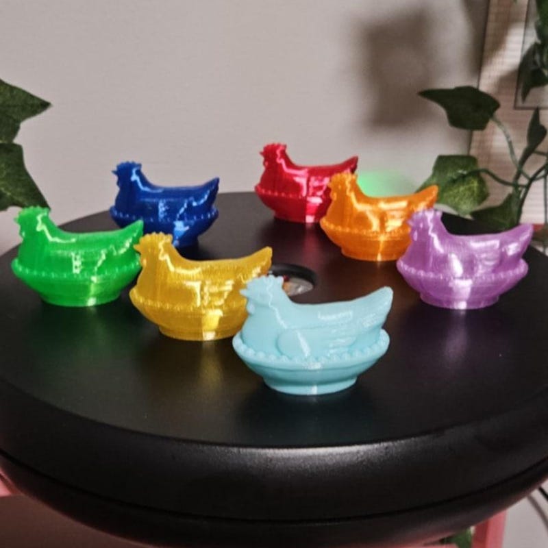 Hen on a Nest 3d Print - Etsy