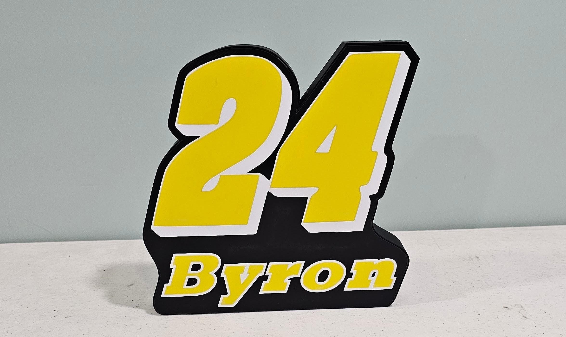 NASCAR Inspired LED Light Box | 3D Printed Racing Fan Lamp | Custom ...