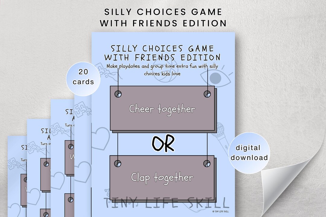Silly Choices Game for Kids – Group Fun, Screen-free (PDF Download ...