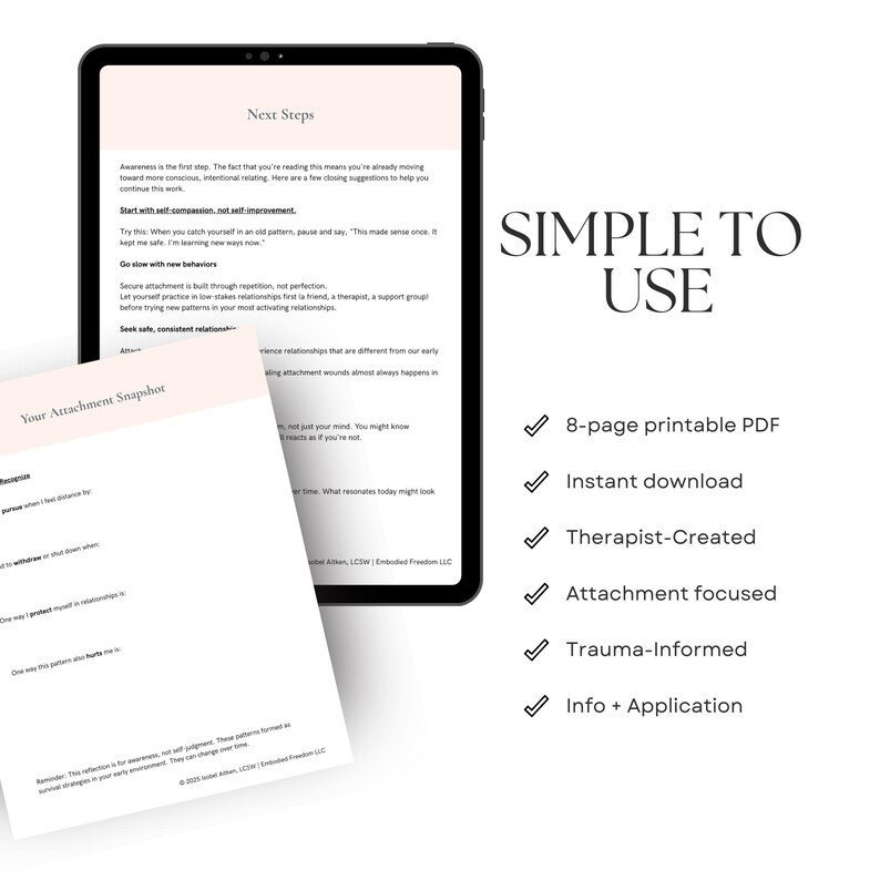 Attachment Styles Cheat Sheet and Fillable Guide - Instant Download ...