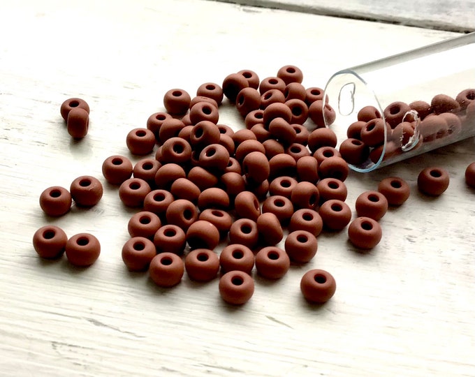 6/0 Matte Milk Chocolate, 6/0 Matte Brown, 6/0 Dark Topaz, Size 6 Matte ...