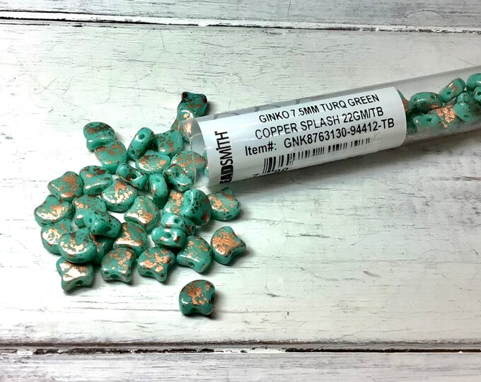 22 Gram Tube, 7.5mm Turquoise Green Copper Splash, GNK8763130-94412 ...