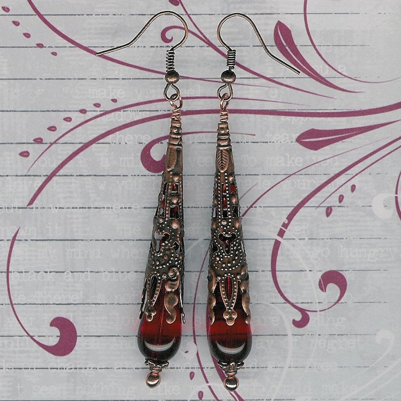 Ruby 20x 9mm Preciosa Glass Teardrop Drop Beads-4 Piece Pack - Etsy