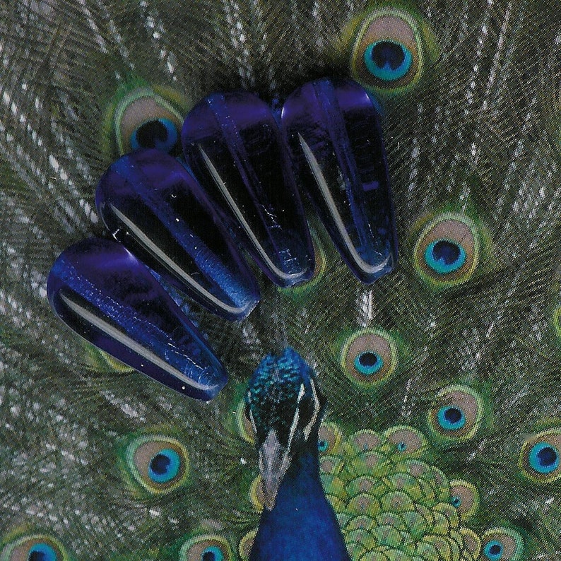 Ruby 20x 9mm Preciosa Glass Teardrop Drop Beads-4 Piece Pack - Etsy