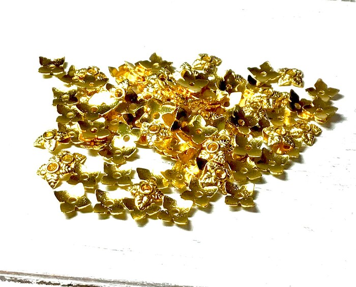 Leaf Bead Cap - Etsy