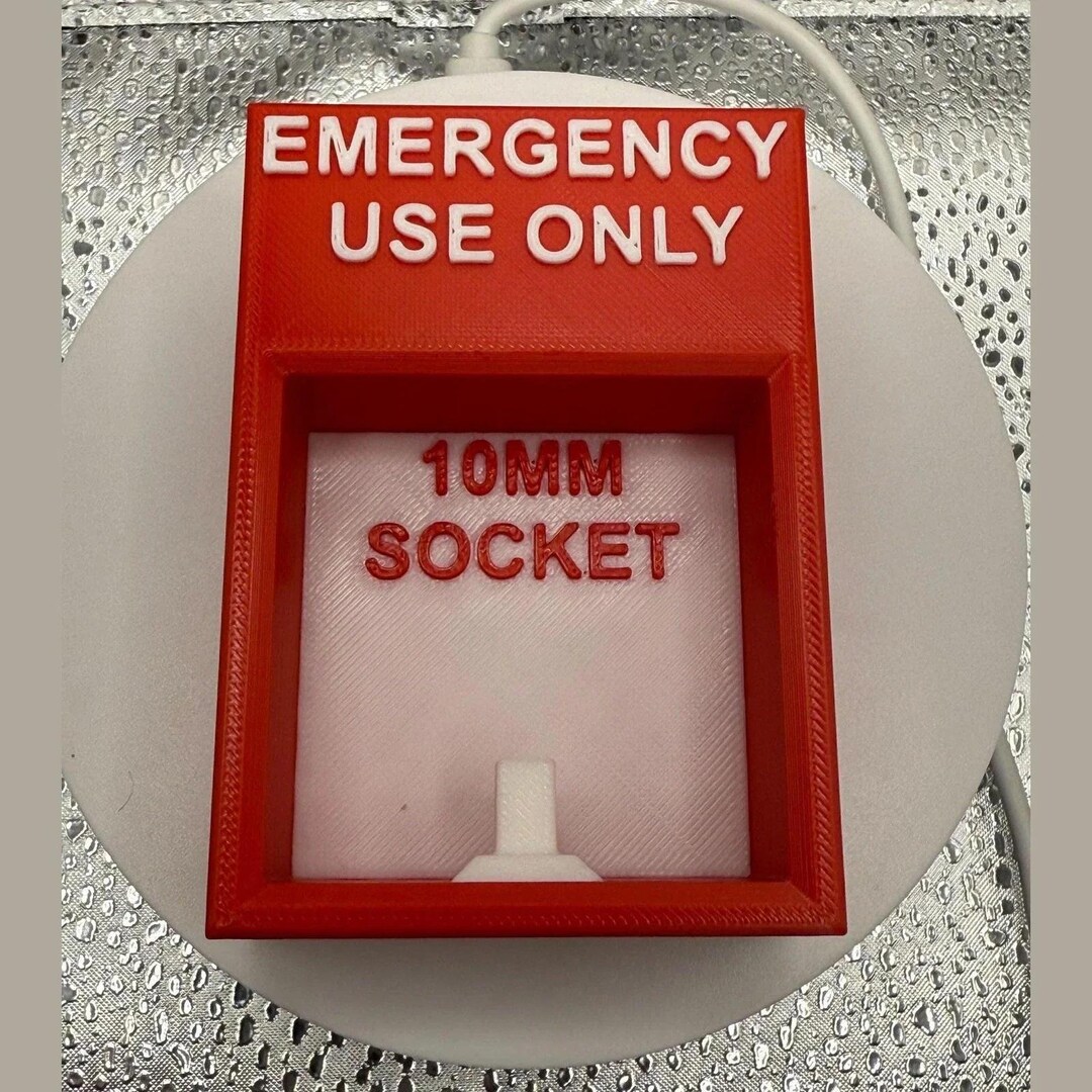 3D Printed Emergency 10 Mm Socket Holder - No Need to Fret! - Etsy