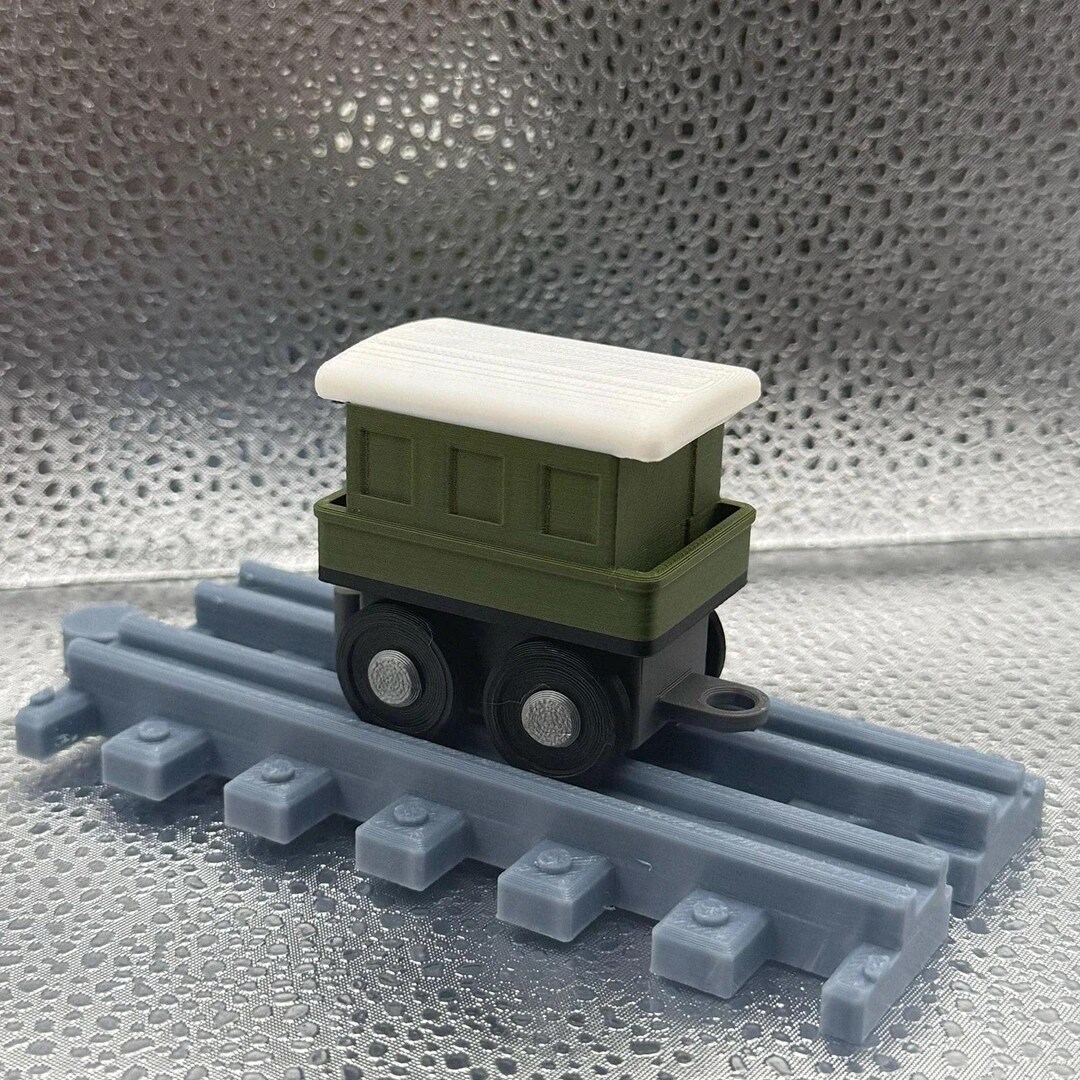 3D Printed Tiny Train Track Passenger Car - Etsy