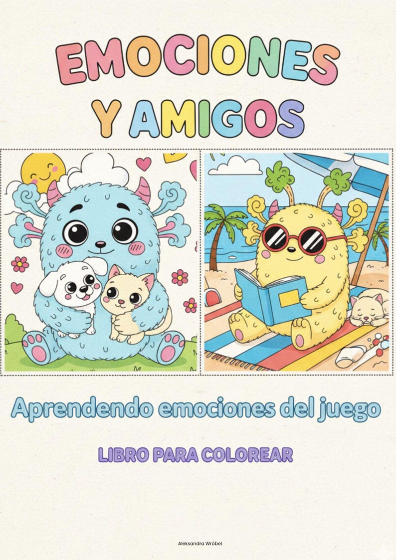Colorea Tus Emociones: Libro Para Colorear Sobre Los Sentimientos Para ...