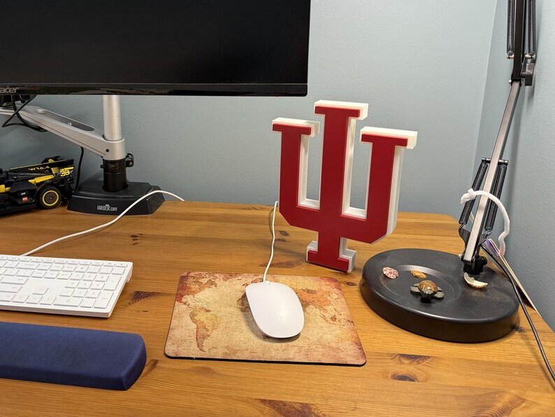 Indiana University Wall Decor IU Desk Art Hoosiers Gift for IU Alumni ...