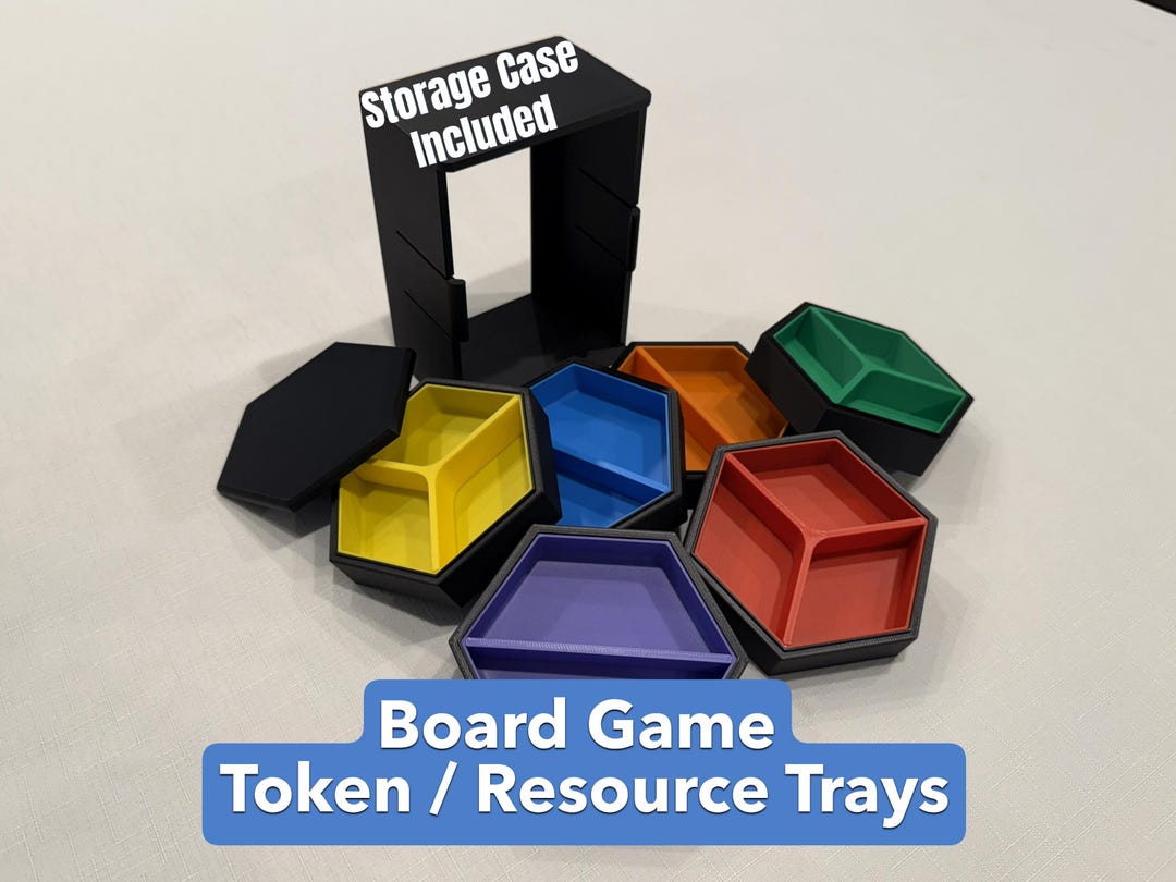 Board Game Token Tray Organizer for Coins Stackable Resource Supply ...