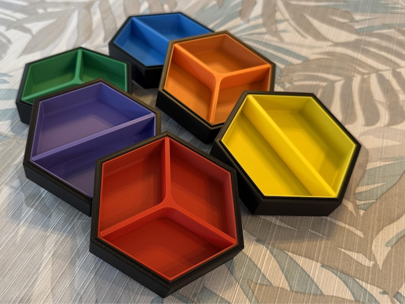 Board Game Token Tray Organizer for Coins Stackable Resource Supply ...