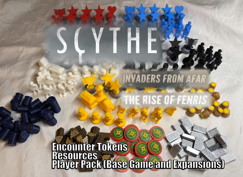 Scythe Board Game Upgrade Resource Tokens Scythe Invader From Afar ...