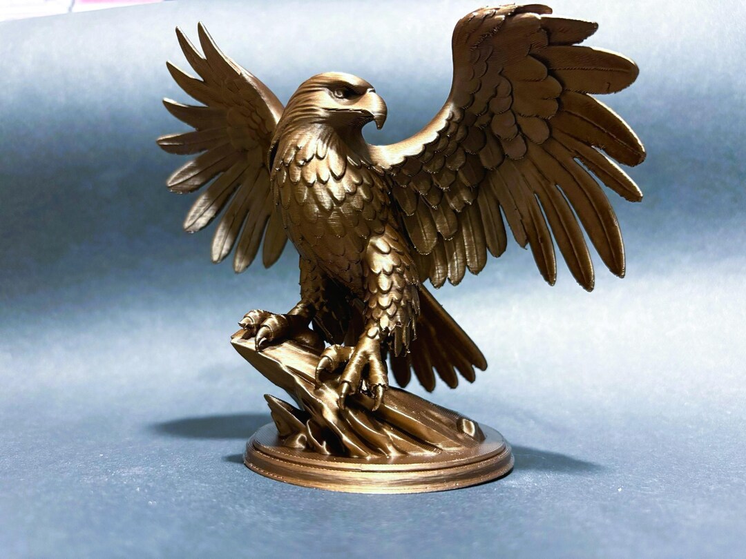 Bronze Eagle Sculpture Figurine for Home Decor - Etsy