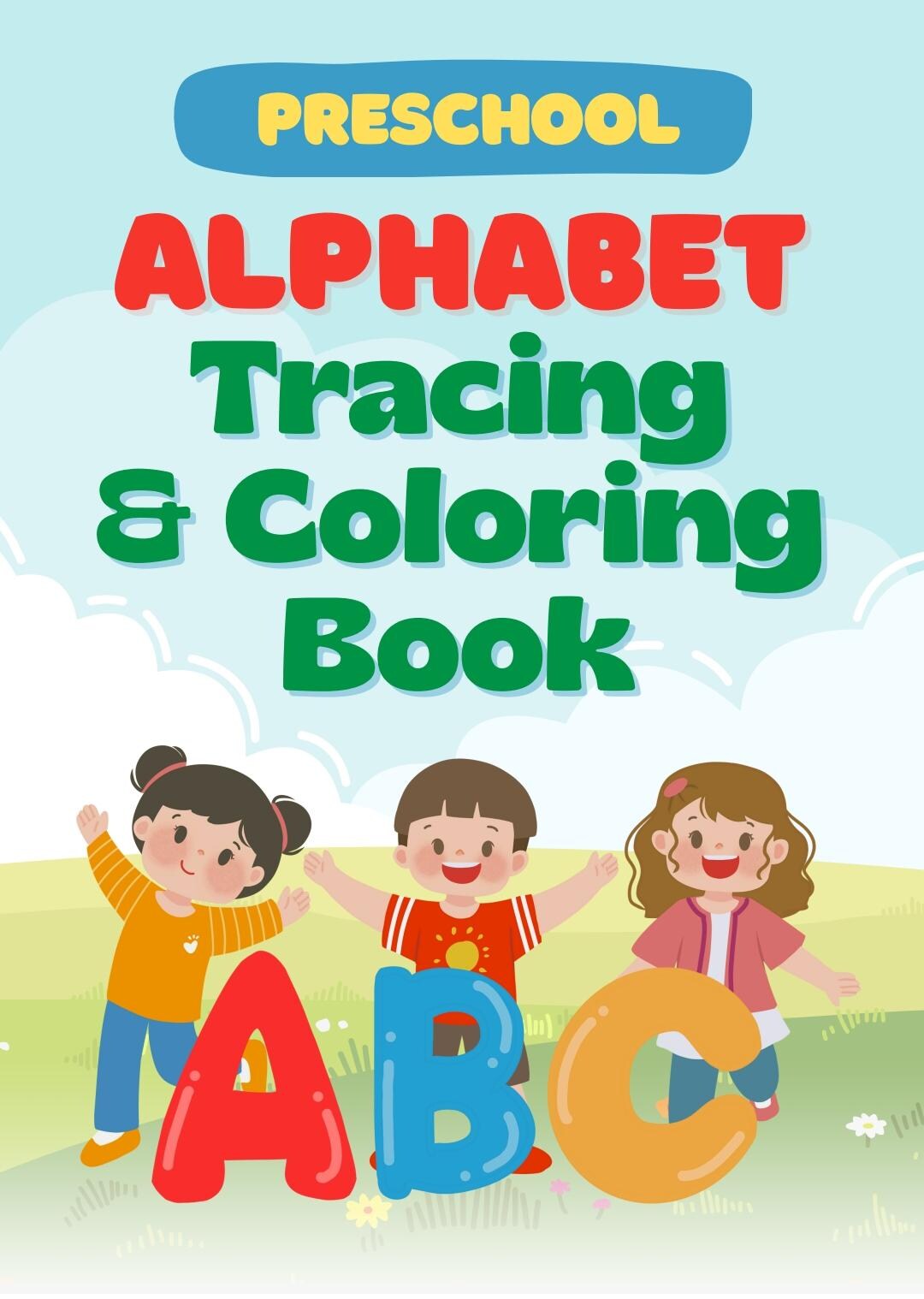 Preschool Alphabat Coloring Book - Etsy