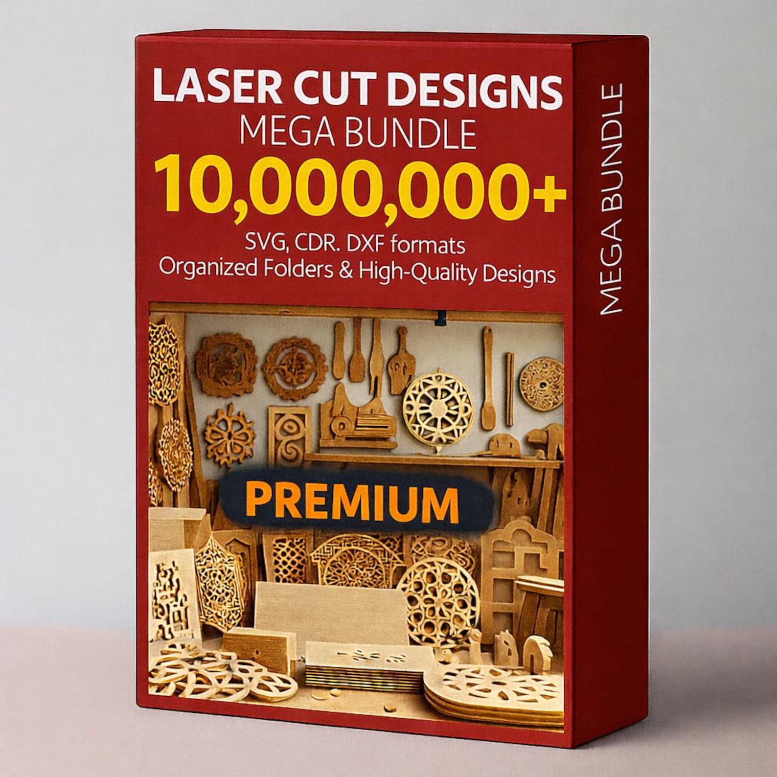 Laser Cut Files 10M Mega Bundle Set DXF SVG 3D 2D Designs CNC Cutting ...