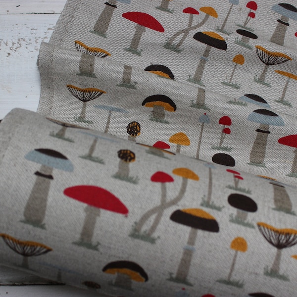 Mushroom Fabric - Etsy