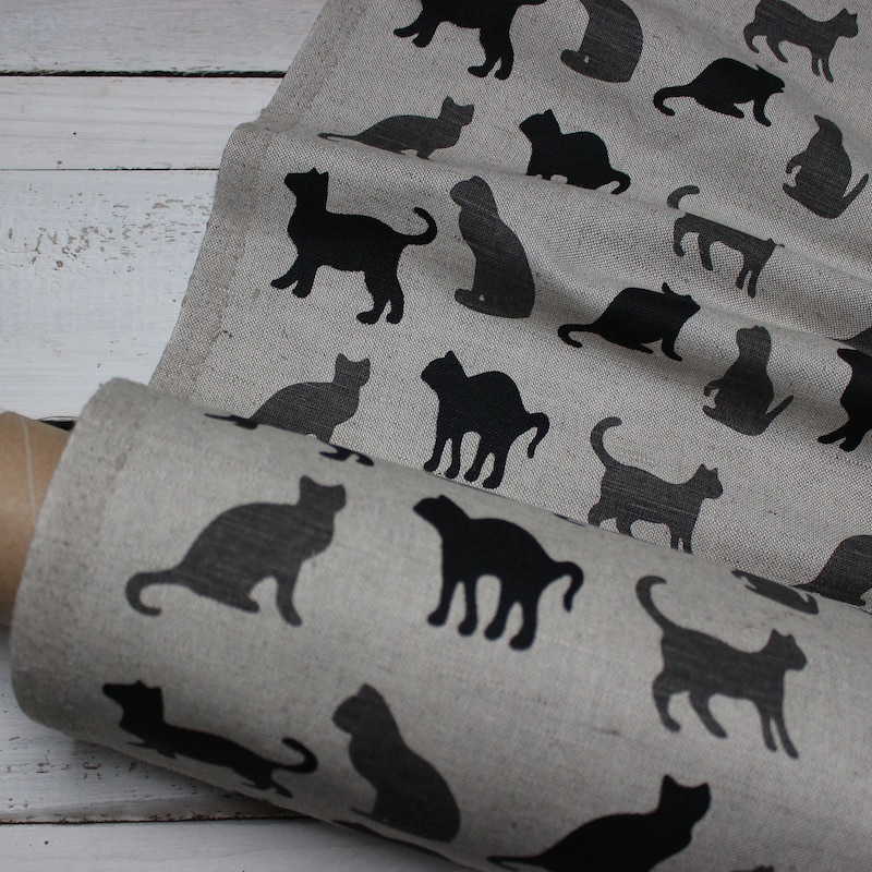 Cat Fabric - Etsy