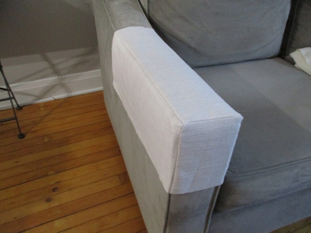 Armrest Covers for Furniture, Ivory Woven Upholstery Fabric Chair/sofa ...