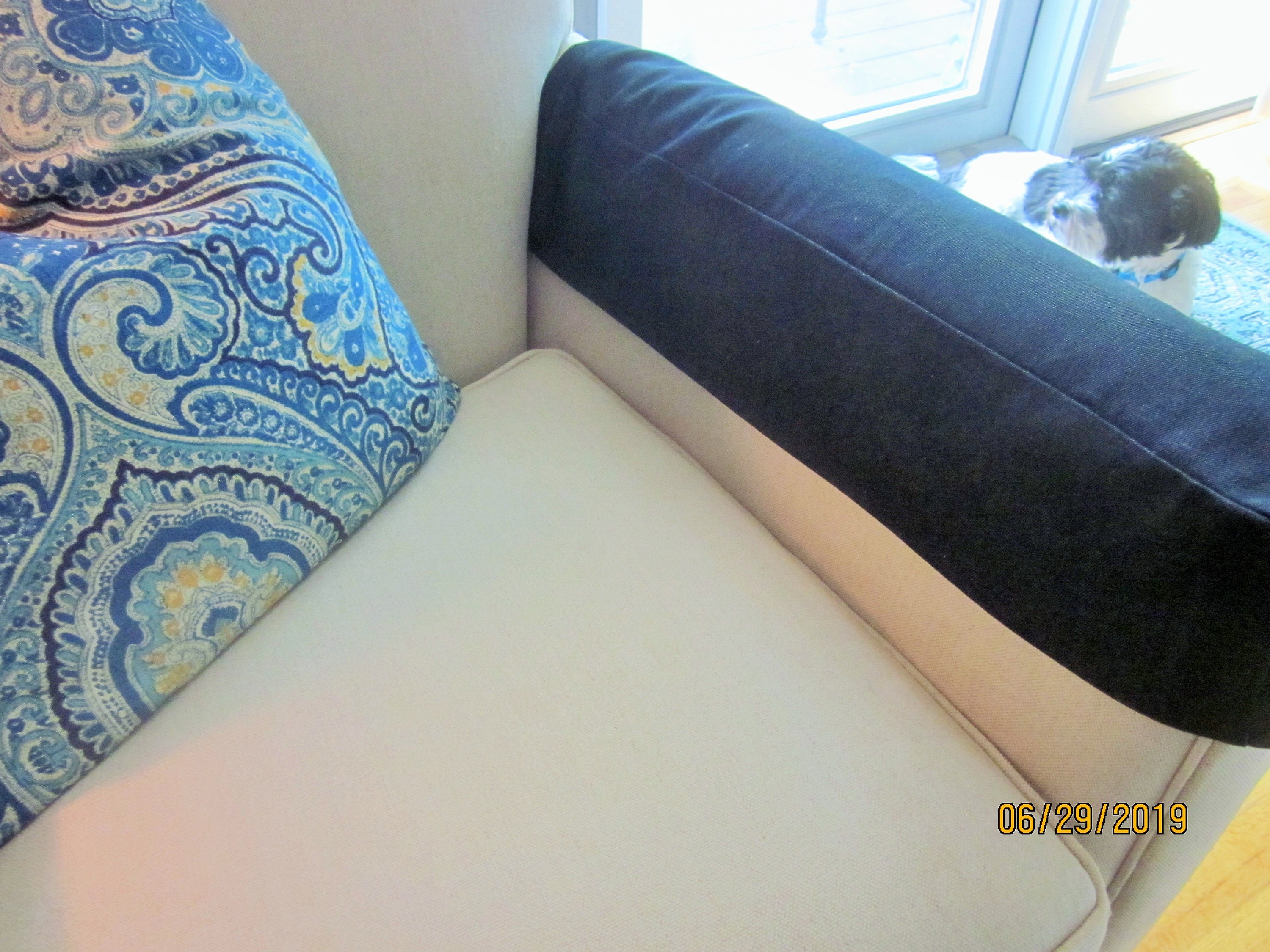 Custom Made Arm Rest Covers To Your Measurements Chairs Sofas White ...