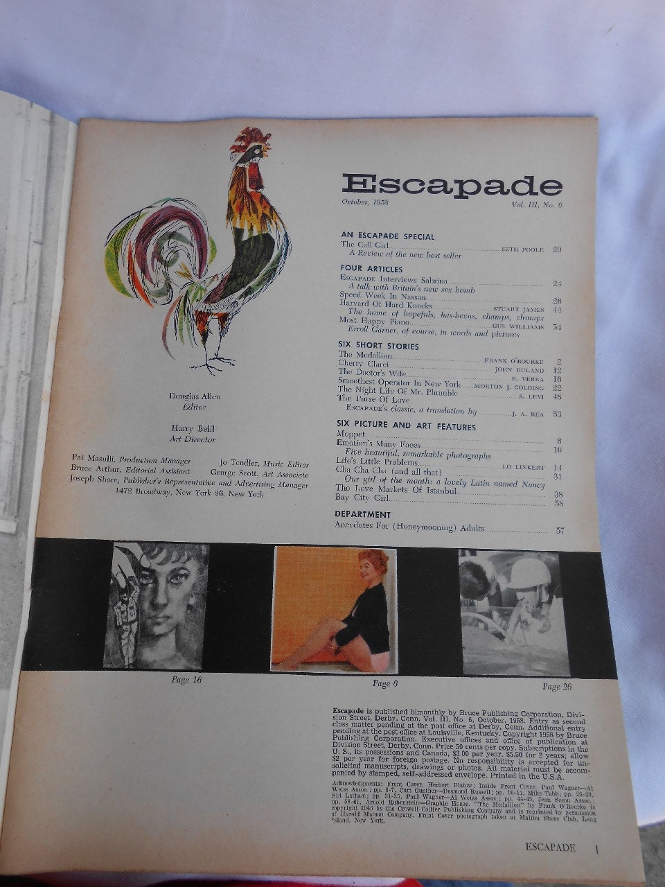 Mid Century Escapade Magazine Pin Up - Etsy