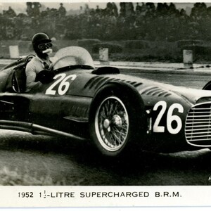 1950s Ferrari Formula One Race Car Super Charged BRM RPPC Real Photo ...