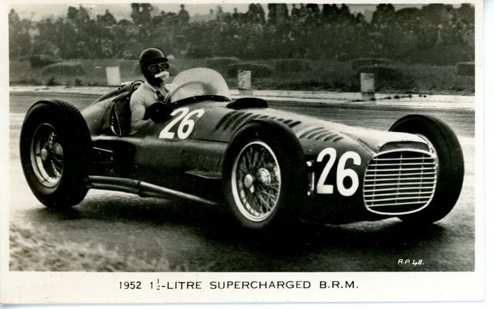 1950s Ferrari Formula One Race Car Super Charged BRM RPPC Real Photo ...